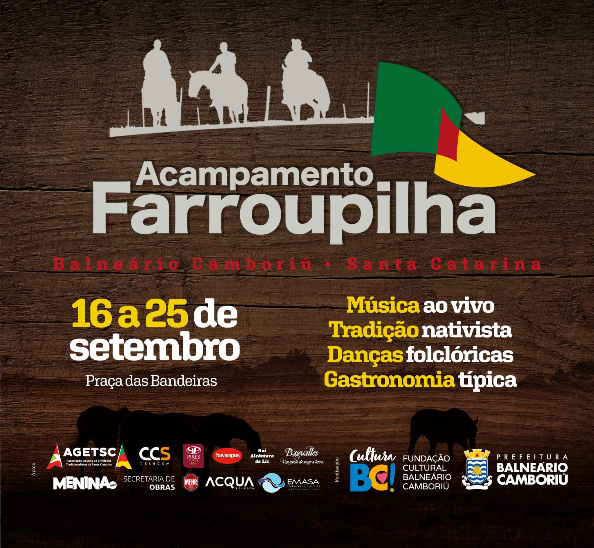Programação do Acampamento Farroupilha – Fundação Cultural de Balneário ...